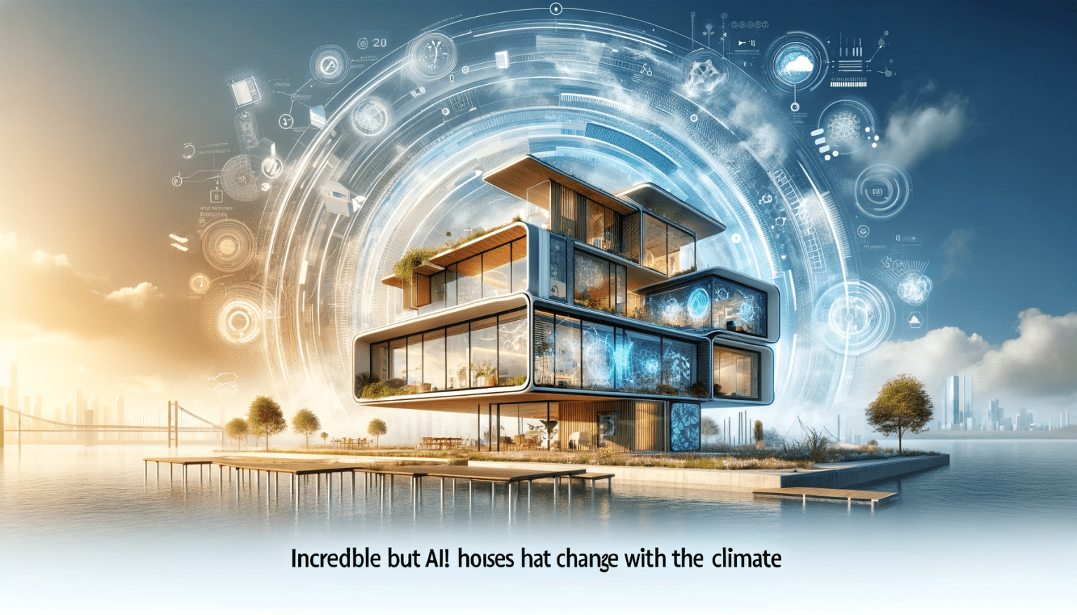 ¡Increíble pero IA! Casas que Cambian con el Clima - Arquitecturas 3D