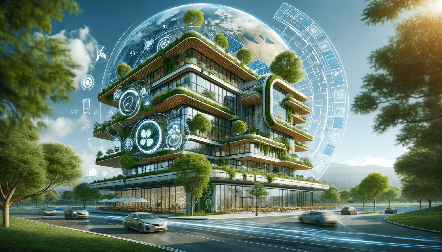 Diseño Sostenible Impulsado por IA: Edificios que Respetan el Planeta - Arquitecturas 3D